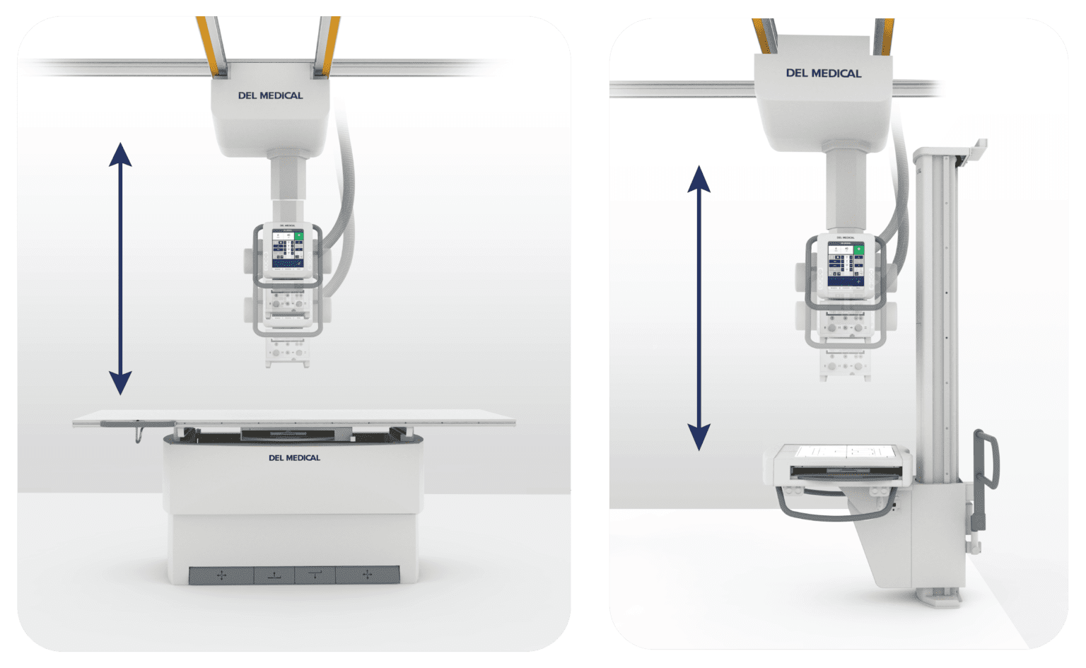 Del Medical Overhead Ceiling Mounted Tube Support OCT18T - Radiology ...