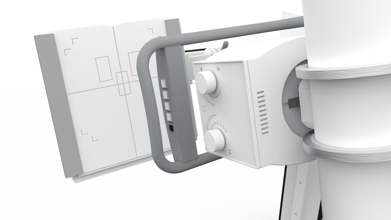 Del Medical Straight Arm General Radiography System - Radiology Imaging ...